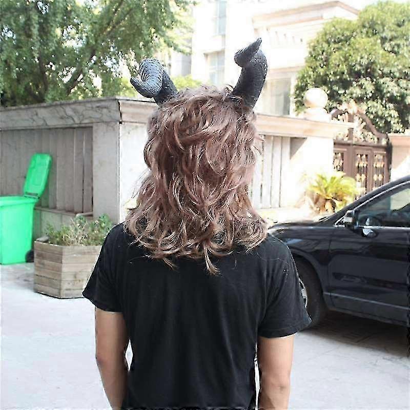 Beast Mask Beast Cosplay Mask with Wig for Adult | Fruugo UK