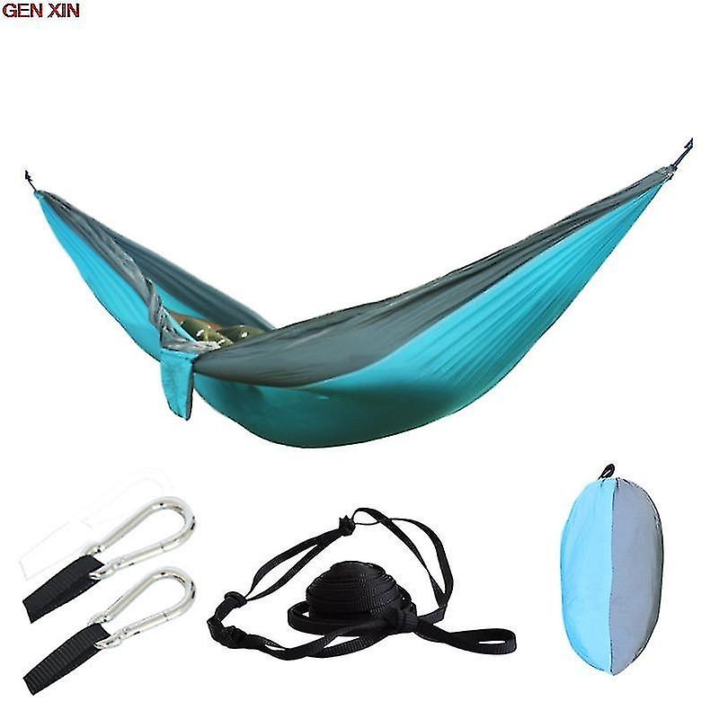 Outdoor Portable Camping Parachute Sleeping Double Hammock Garden Swing ...