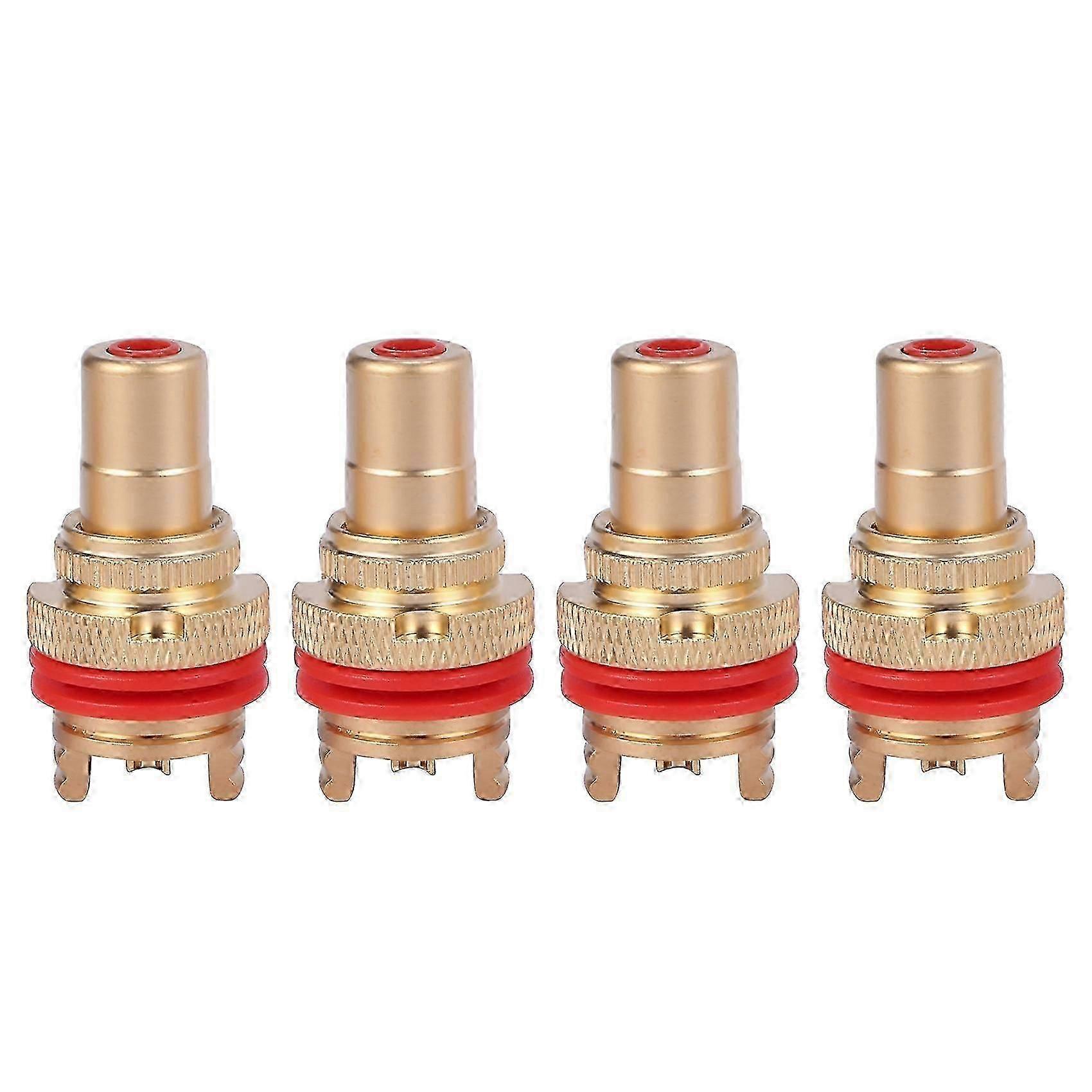 8pcs Red+White Female Socket Chassis High Quality Female Connector ...