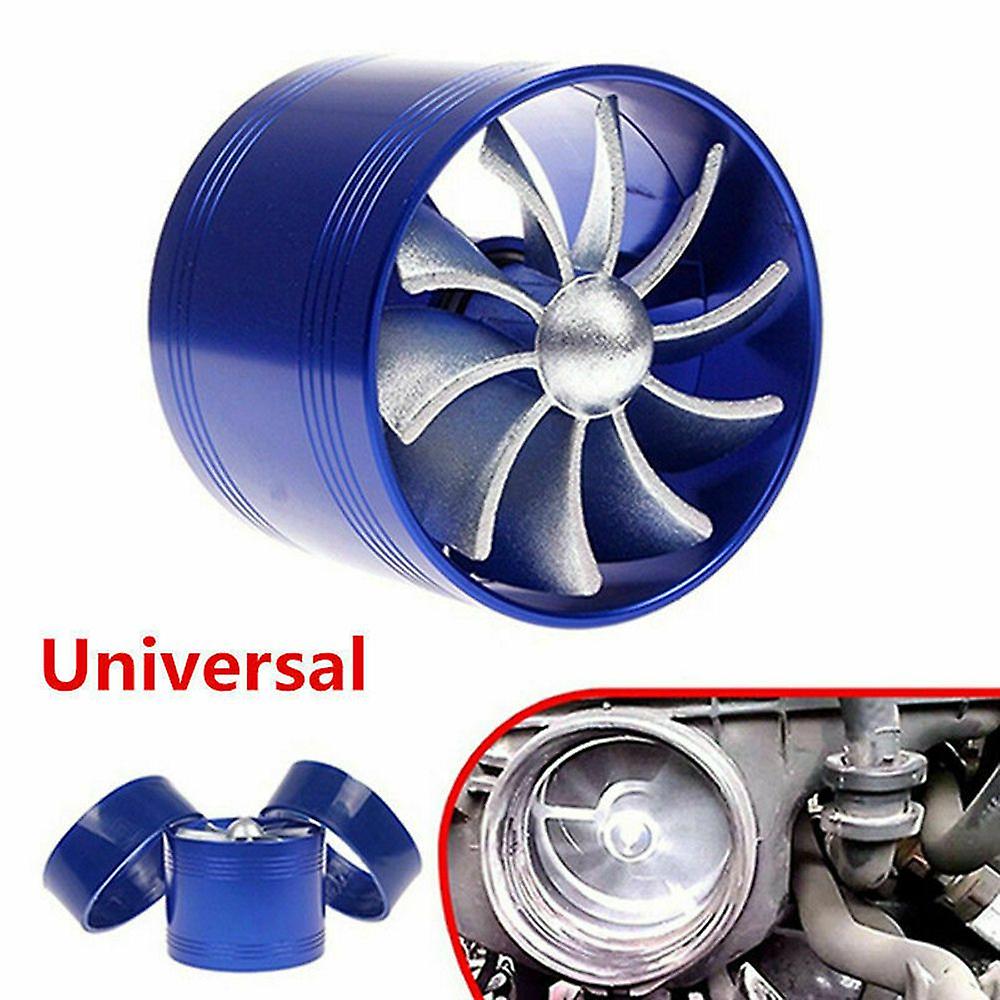 Aluminium Alloy Turbonator Gas Fuel Saver Supercharger Turbo Universal ...