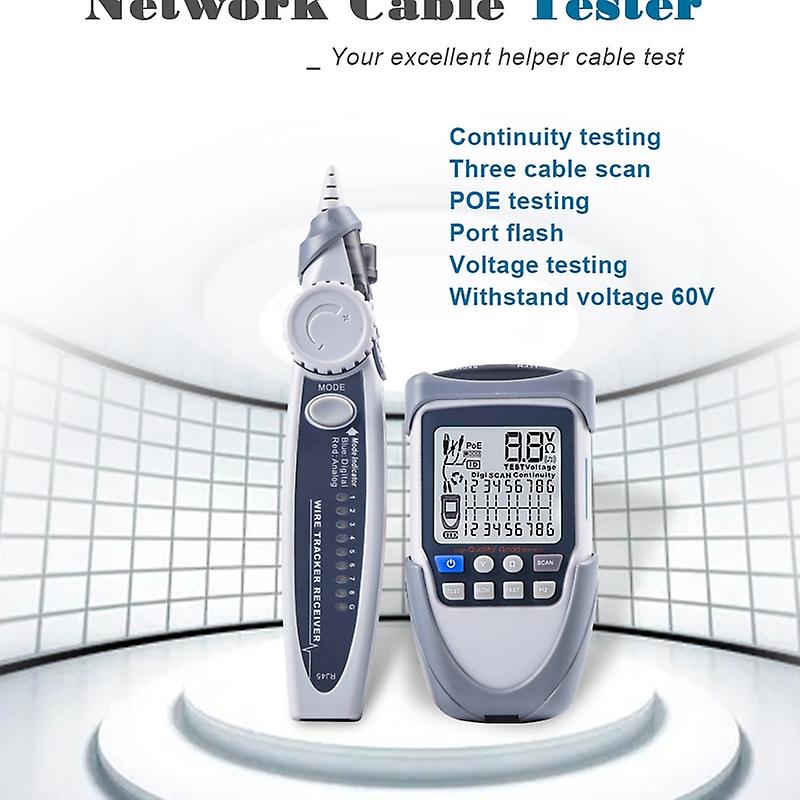 Brand Lcd Network Cable Tester Wire Tracker Poe Battery Voltage ...