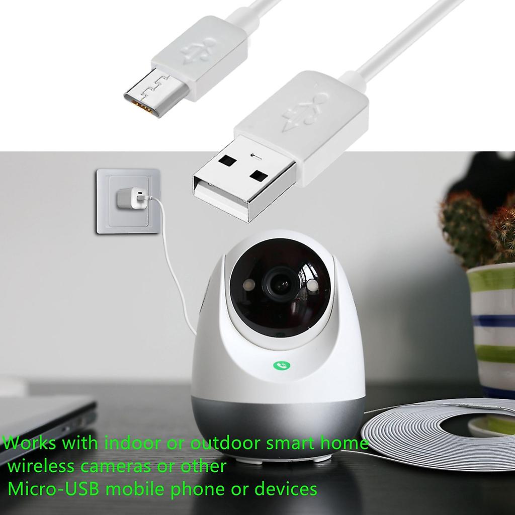 Long USB to Micro USB Cable for CCTV Camera Thick Material, Fast ...