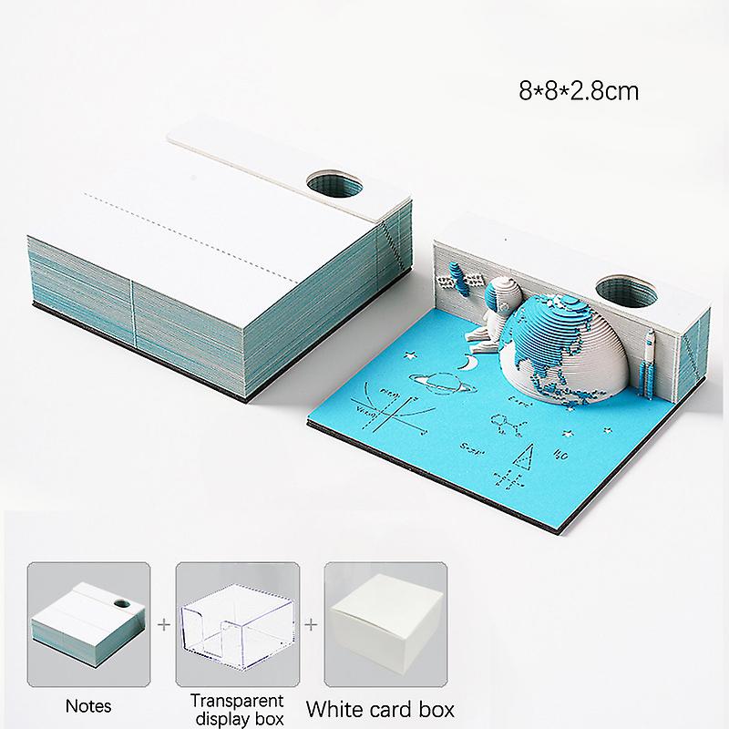 3d Desk Memo Pad,memo Pad,creative Desk Diy Notes Notepad,3d Art Paper ...