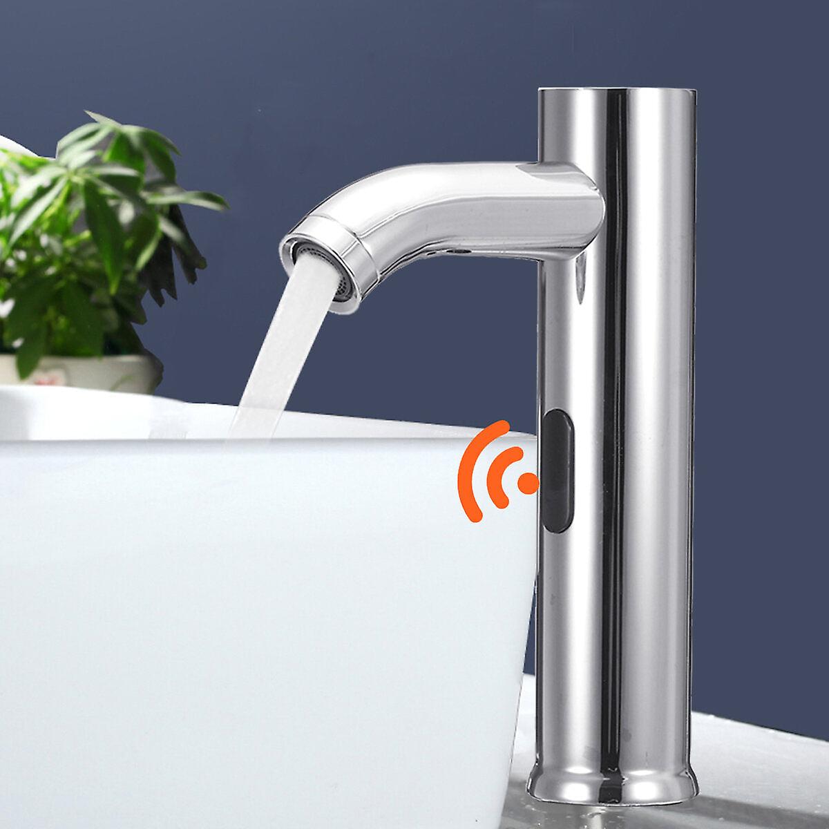Induction Sensor Stainless Steel Faucet Sensor Faucet Single Cold Basin ...