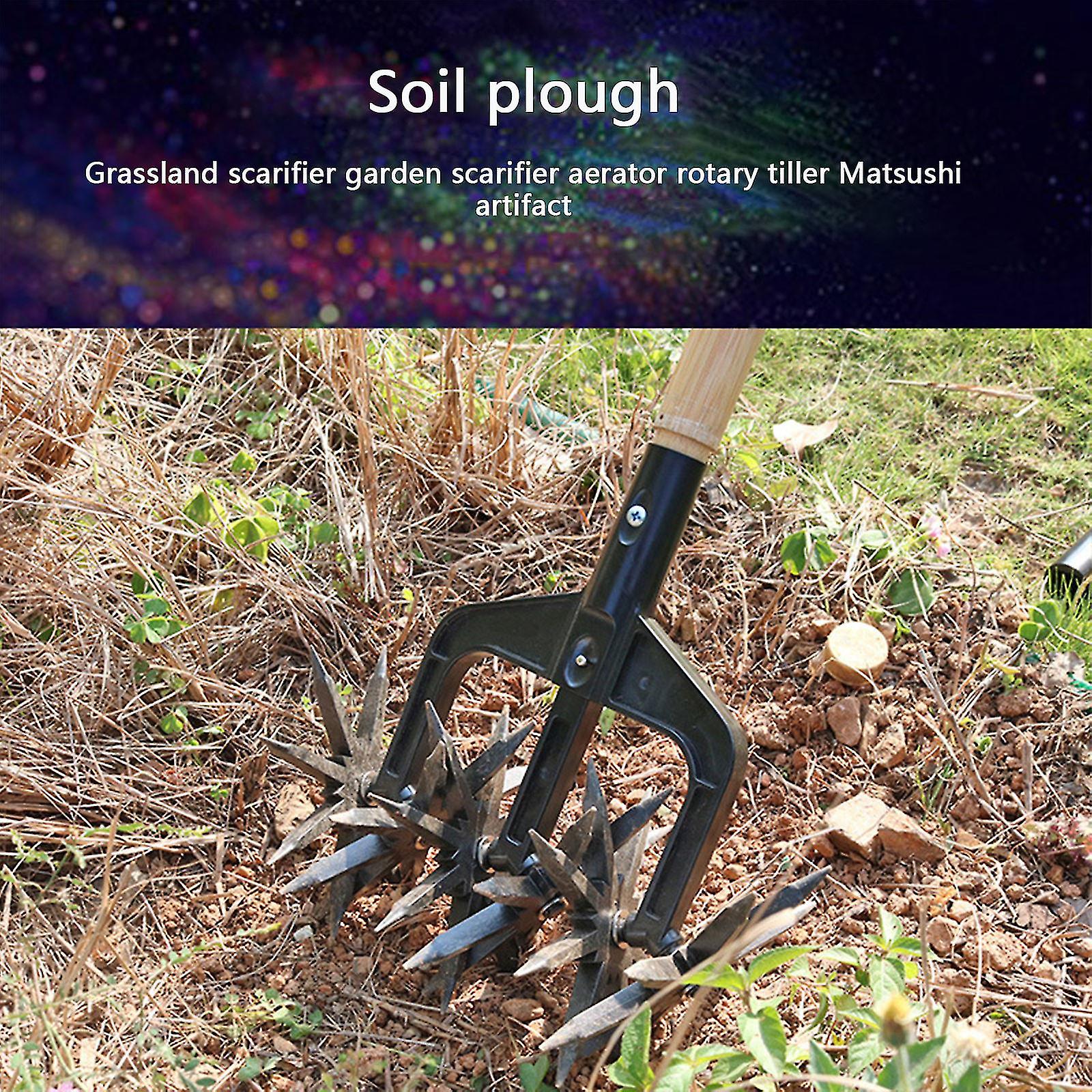Gardening Rotary Tiller,Manual Cultivator,Hand-Held Garden Cultivator ...