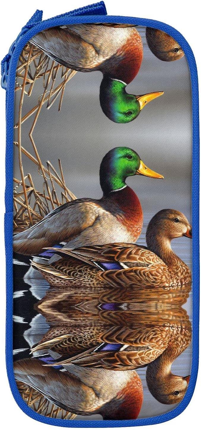 Mallard Duck Pencil Case Pouch Pen Case Simple Stationery Bag College ...