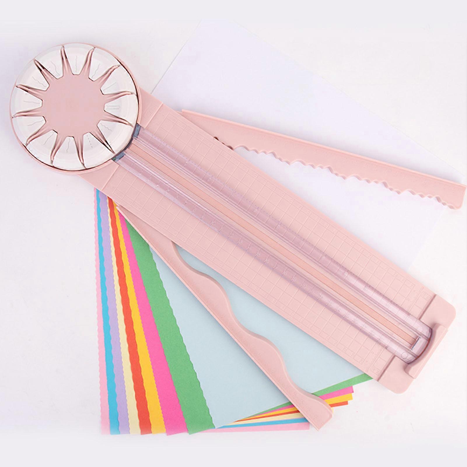 12 in 1 Paper Cutter Rotating Disc Straight Wavy Line Versatile Paper ...