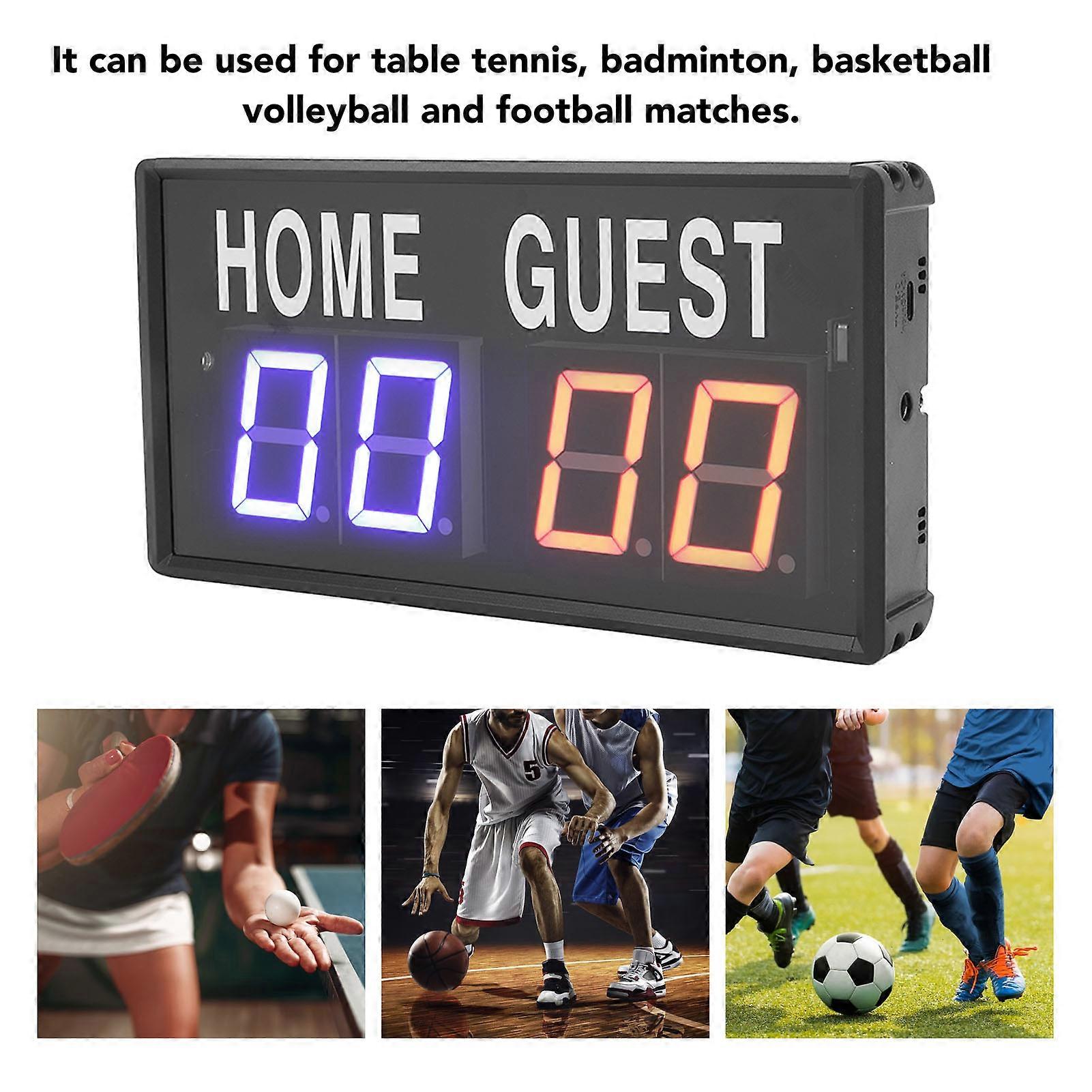 Electronic Scoreboard Aluminum Alloy Remote Control 100240v Digital ...