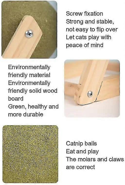 Catnip Floor Ball Toy,giant Catnip Ball With Stand,rotatable Catnip Roller Ball Floor Mount,cat ...