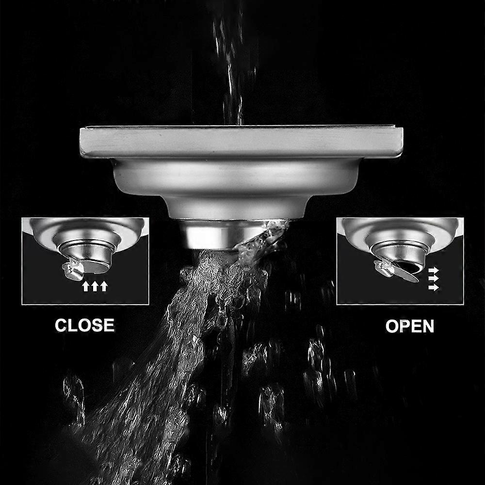 Floor Drain Linear Anti-odor Drainage Waste Drainer Shower Drain 10×10 ...