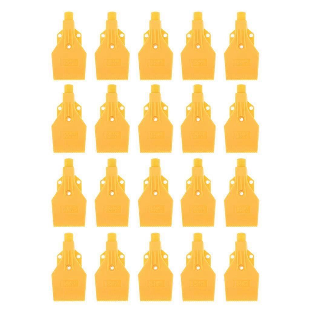 20x Flat Wind Jet Air Blower Air Nozzle Spray 3 Holes 1/4" Bspt Yellow ...