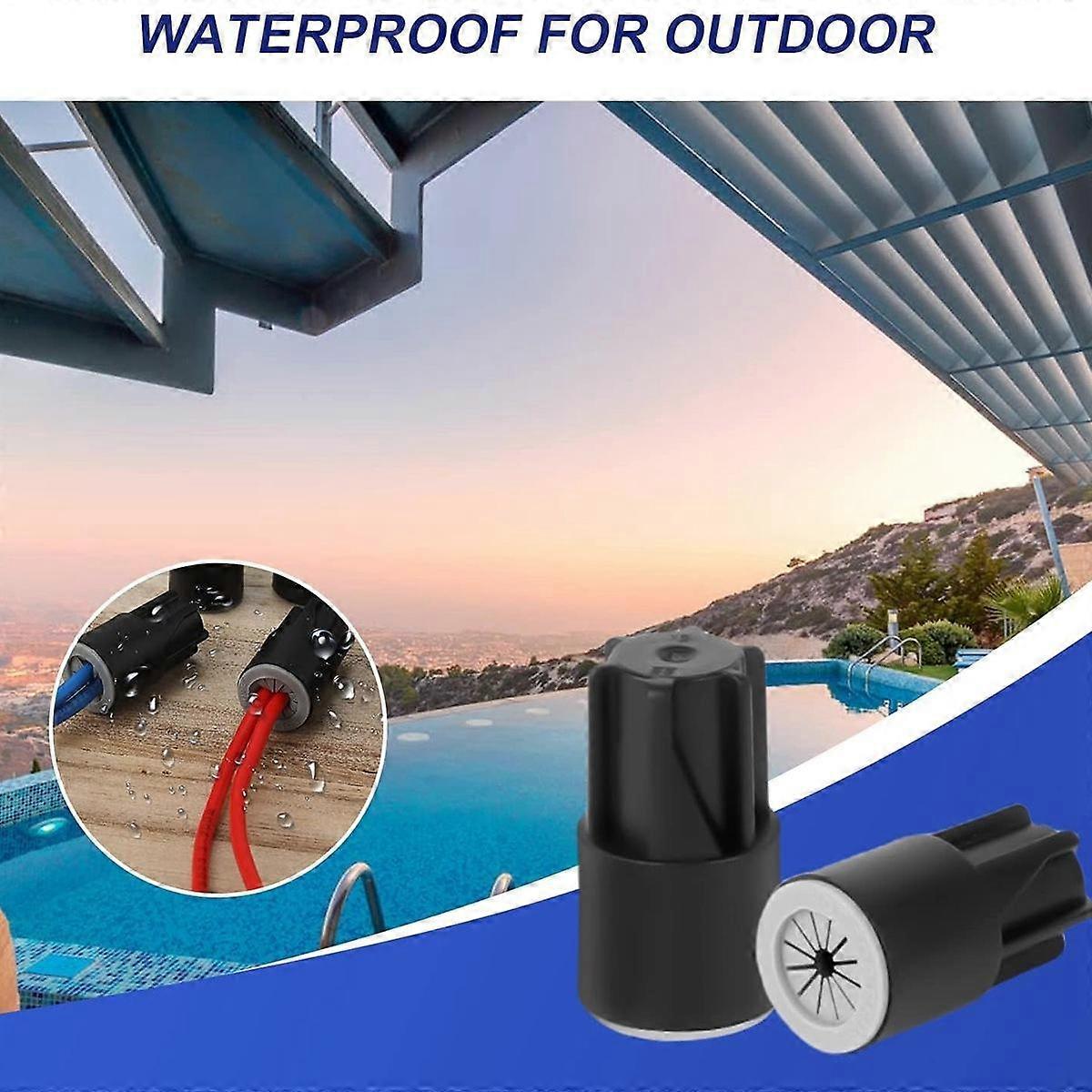 50Pcs Waterproof Wire Nuts,Outdoor Electrical Wire Connectors for ...