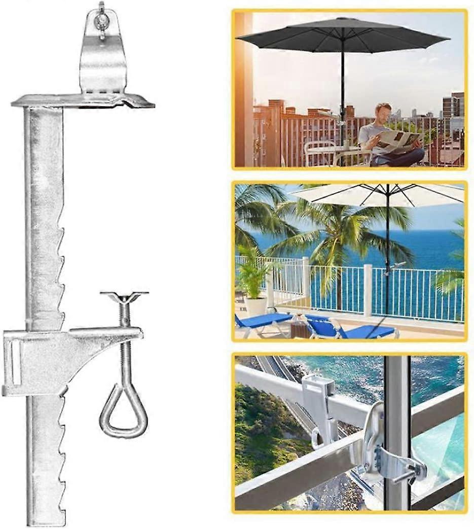 Sun Umbrella Holder Balcony Sun Umbrella Clamp Parasol Decking Support ...