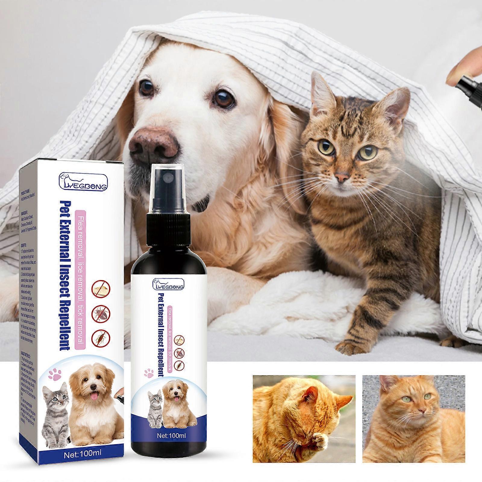 Reduce Lice And Ticks Spray, Cats Dogs Skin Repairing And Cleaning ...