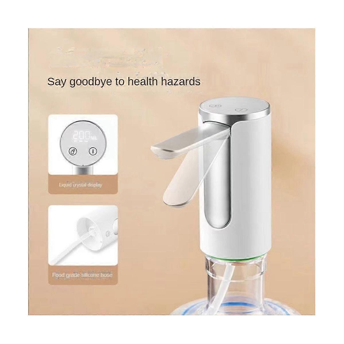 Water Bottle Pump Household USB Electric Foldable Water Suction Device ...