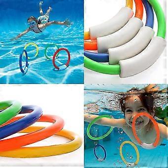 4 Pcs Dive Rings Swimming Pool Toy Rings, Plastic Diving Ring Colorful ...