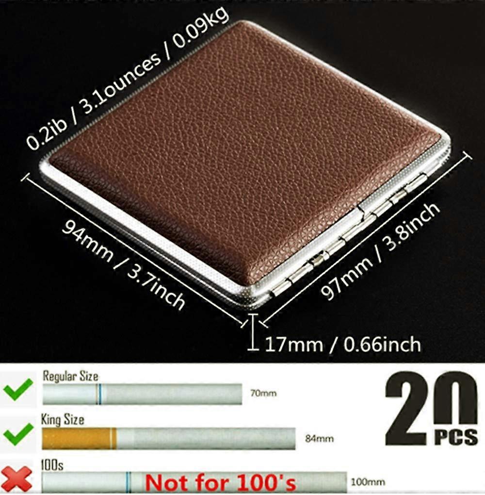 Cigarette Case for Men Holds 20 Cigarettes Case Box Vintage Hard Metal ...