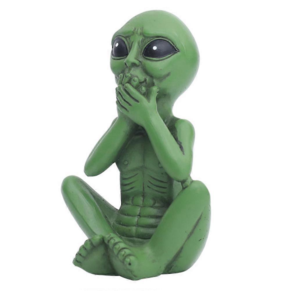 Alien Statue Resin Alien Sculpture Funny Alien Figurine Alien Shaped ...