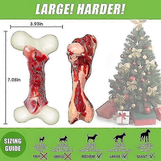 Dog Toys For Aggressive Chewers Indestructible Dog Toys For Large Dogs,real Bacon Flavored,dog ...
