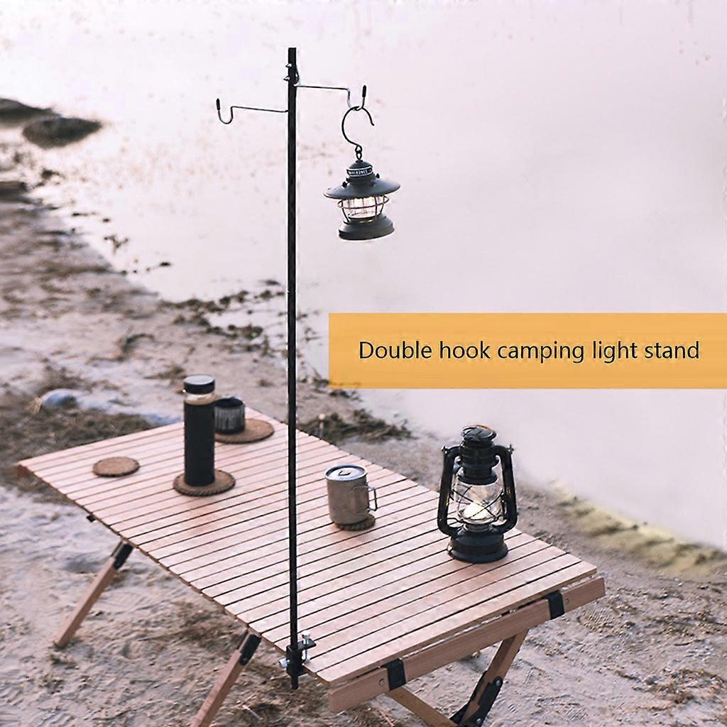 Folding Lantern Stand Pole Portable Lamp Stand Hook Foldable Light ...