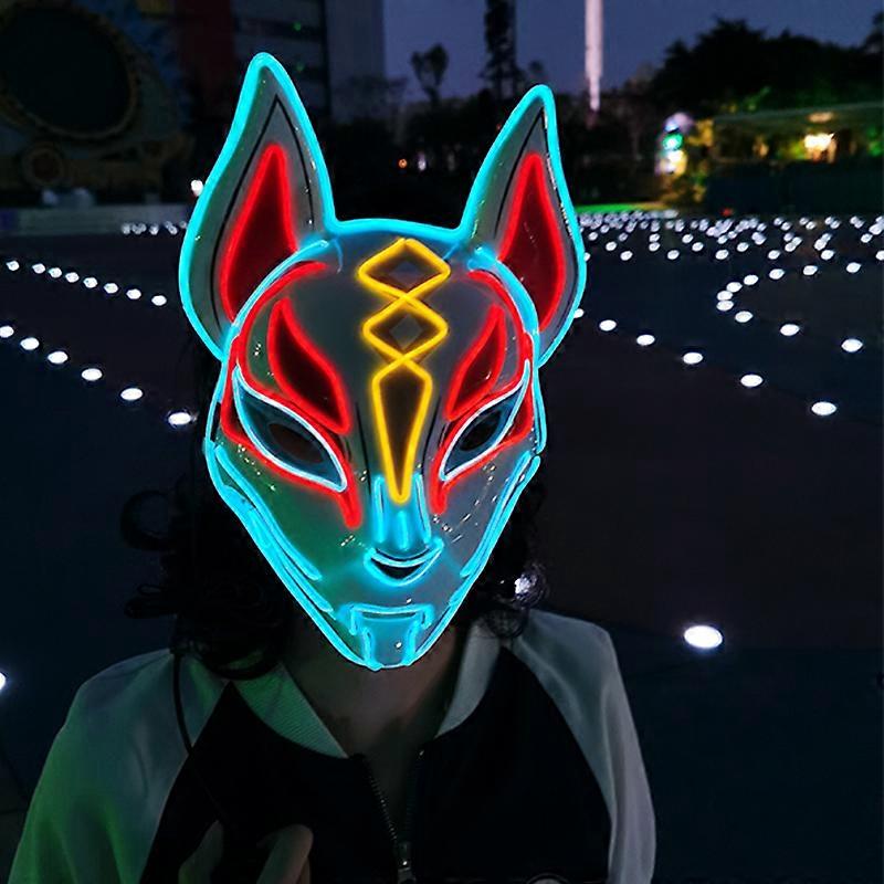Hot Carnival LED Mask Glowing Halloween Party Mask Rave Mask Carnival ...