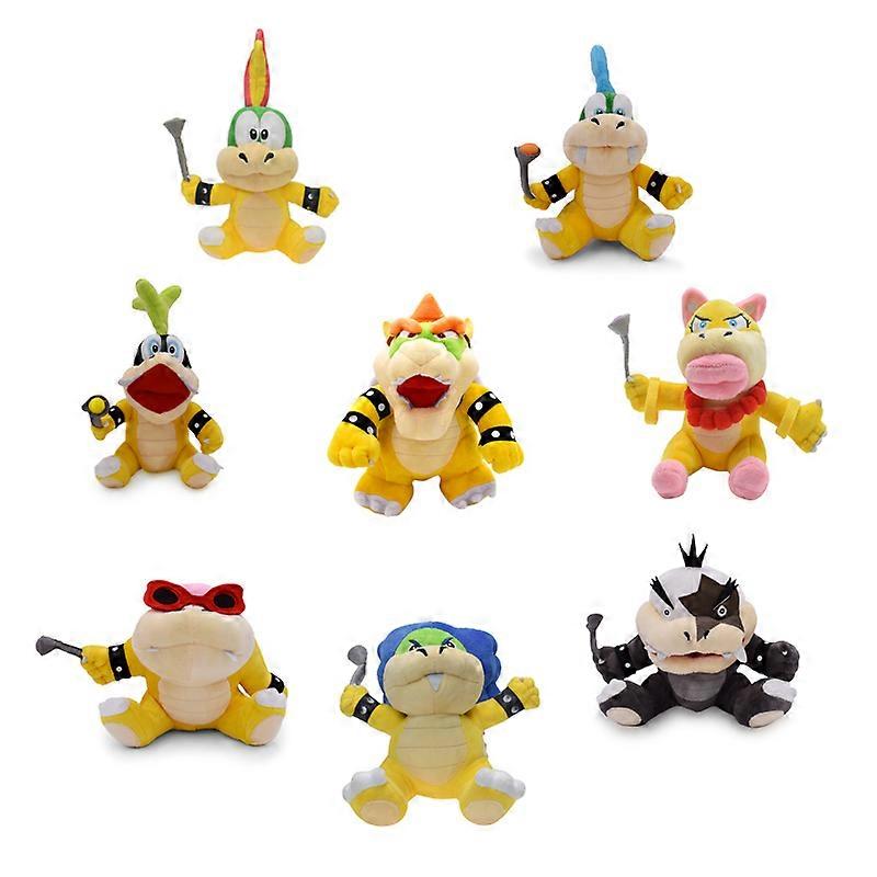 Plush Toys Princess Peach Bowser Koopa JR Ludwig Roy Morton Wendy Lemmy ...