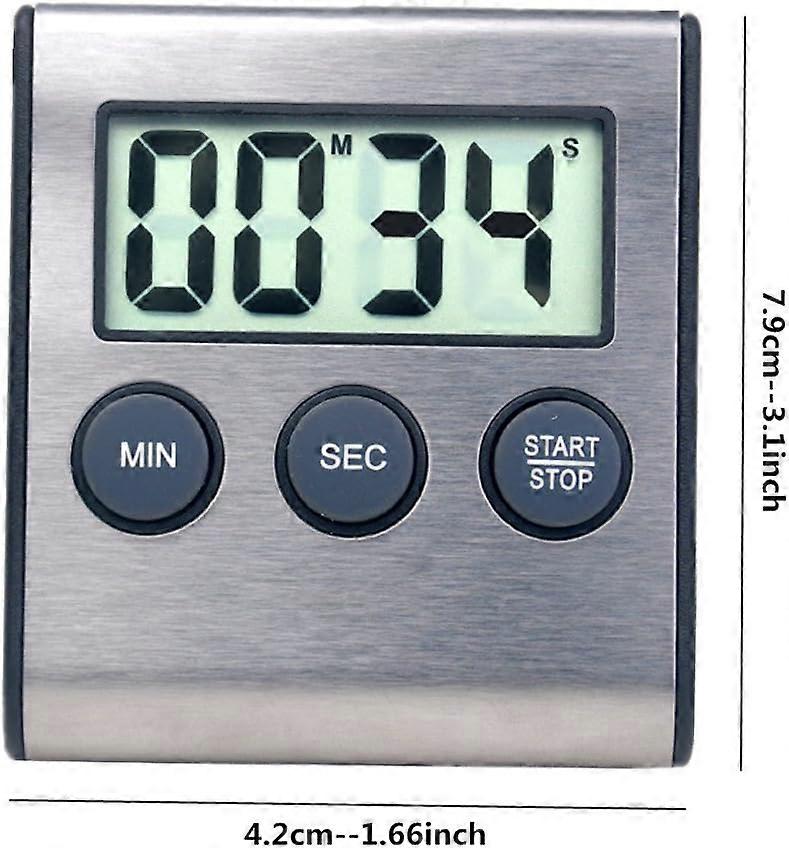 Mini Digital Timer, 24 Hour Format, Countdown and Stopwatch, for ...