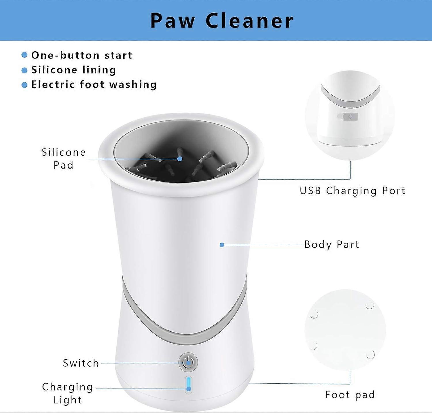 2025 New Portable Electric Dog Paw Cleaner, Electric Paw Washer ...