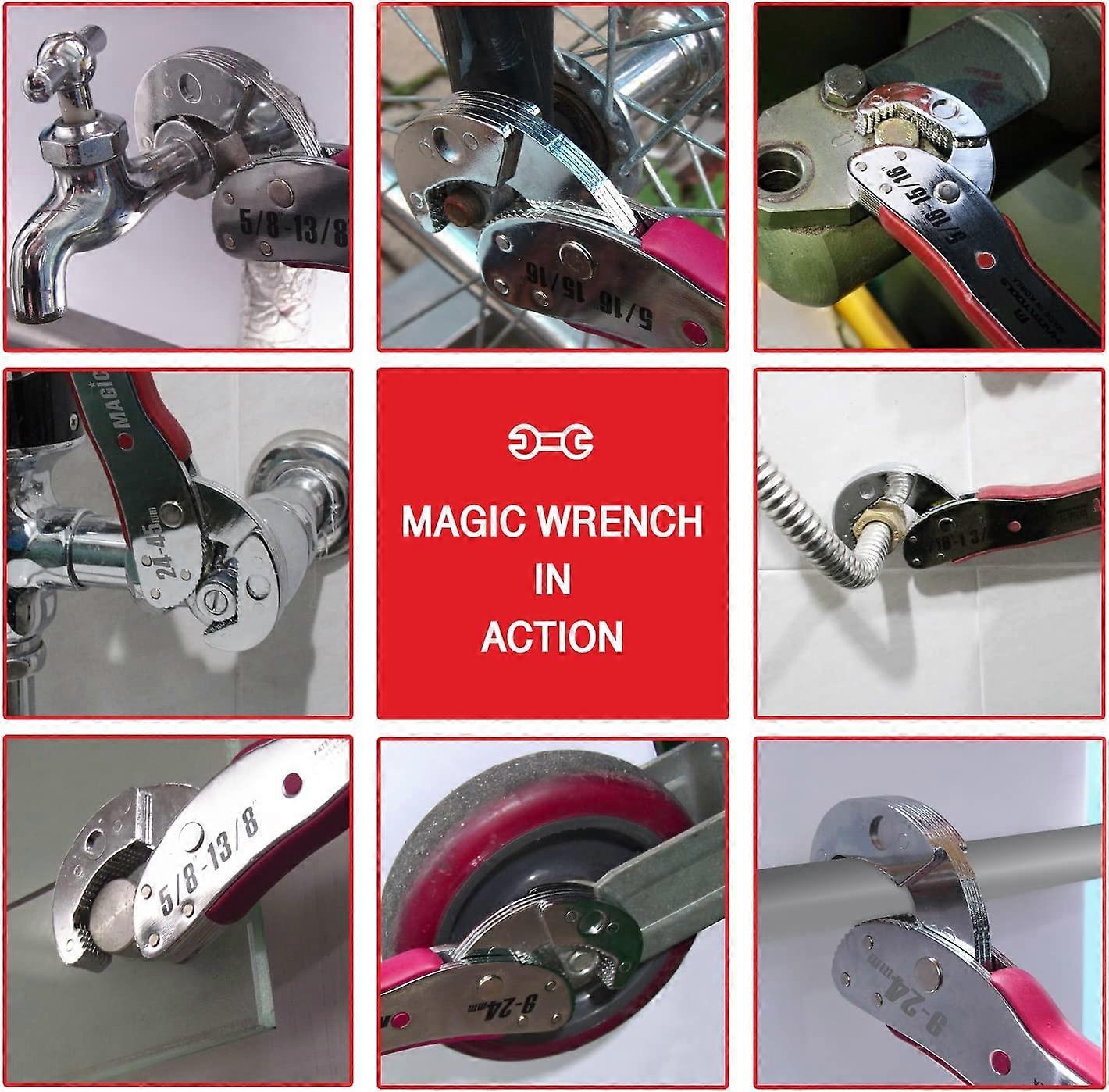 Multi-Function Magic Wrench Universal Adjustable auto-ratcheting Works ...