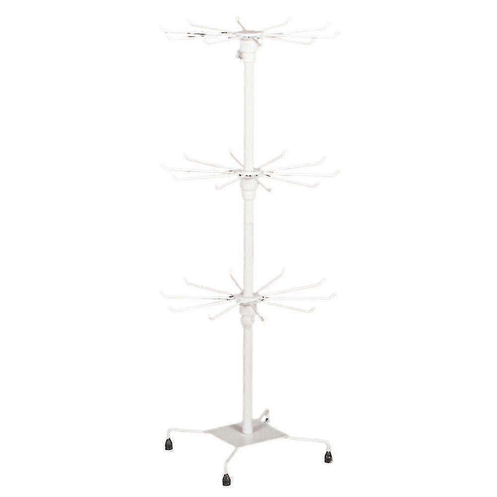 Display Stand 3 Tiers Counter Top Spinner Rack Jewelry Organizer Tower ...