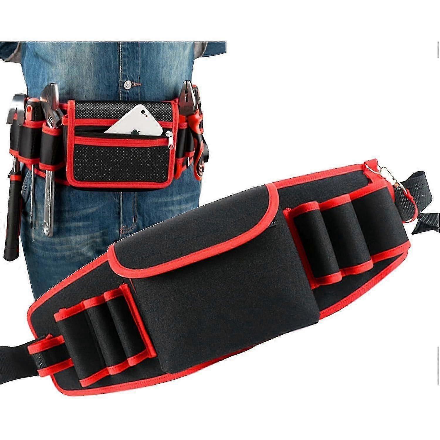 Tool Belt, Diy Tool Belt With Adjustable Leather Belt Tool Bag Belt ...