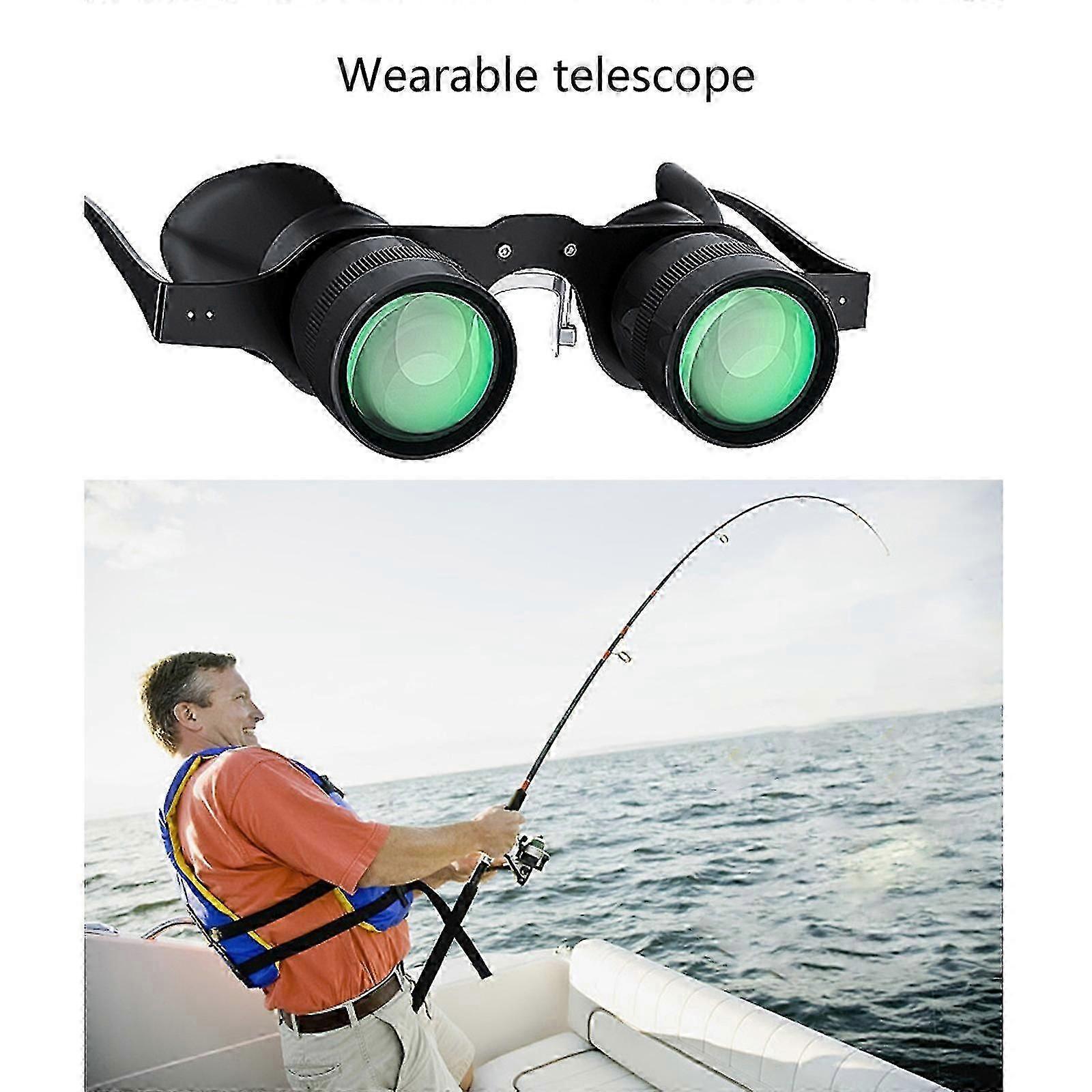 Binoculars Glasses, 10x Zoom High Definition Telescope, Hands-free ...