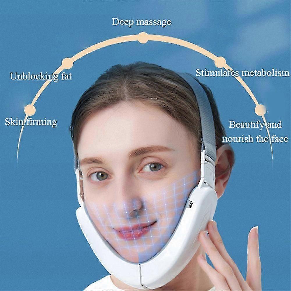 V-Face Shaping Massager Face Lifting Double Chin Removal Belt Machine ...