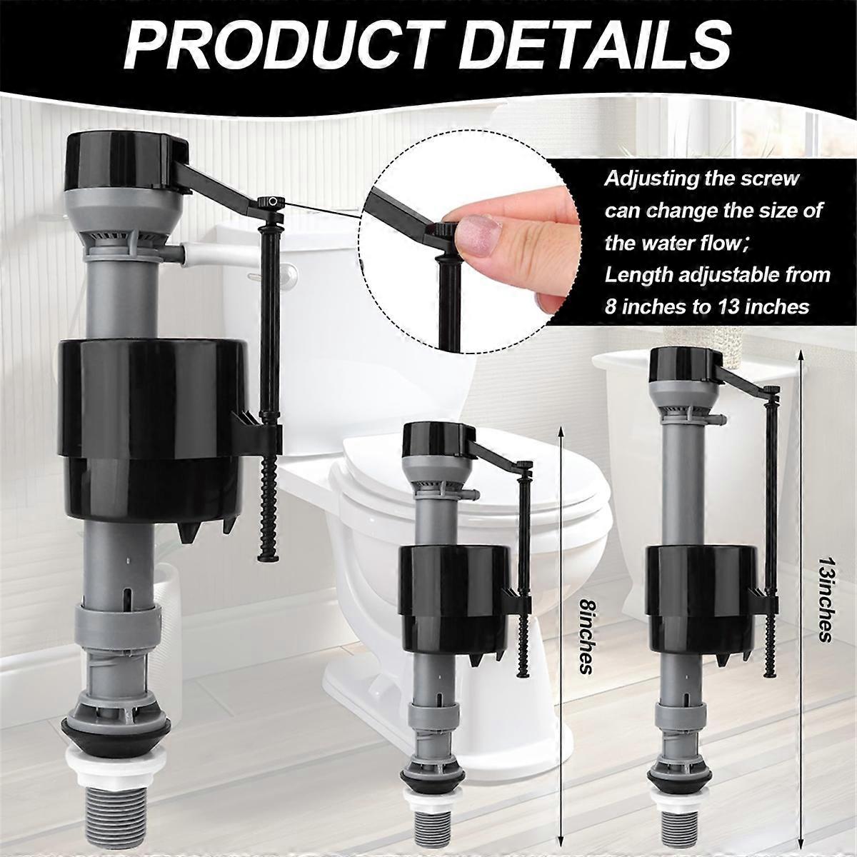 Universal Toilet Flusher Replacement Kit Toilet Flush Flapper Repair ...