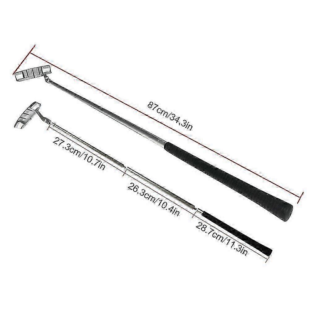 Left and Right Handed 3 Section Collapsible Two Way Putter for Kids and ...