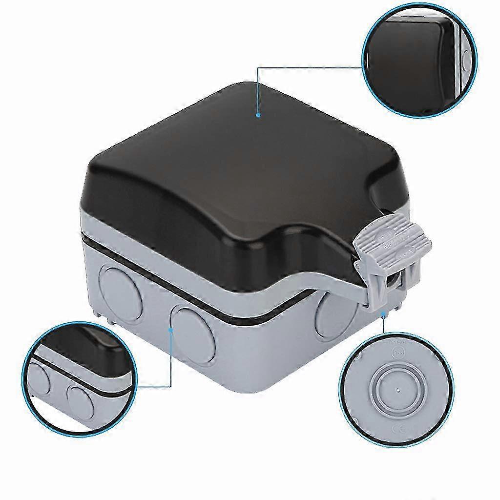 Outdoor wall socket with USB socket for outdoor use, IP66 waterproof ...