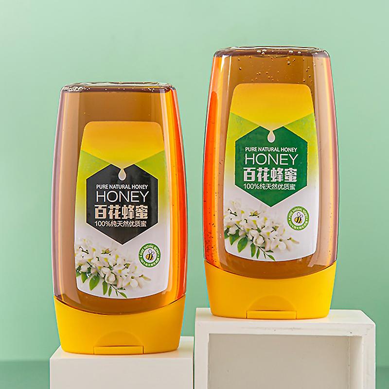 500g Honey Bottle Transparent Thickened Plastic Bottle Portable Honey ...