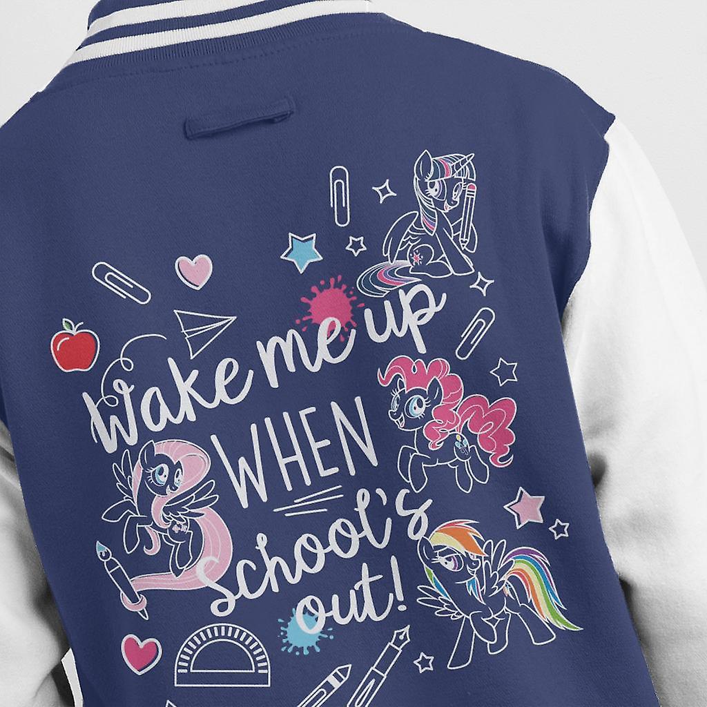 My Little Pony Wake Me Up When Schools Out Kid's Varsity Jacket | Fruugo AU