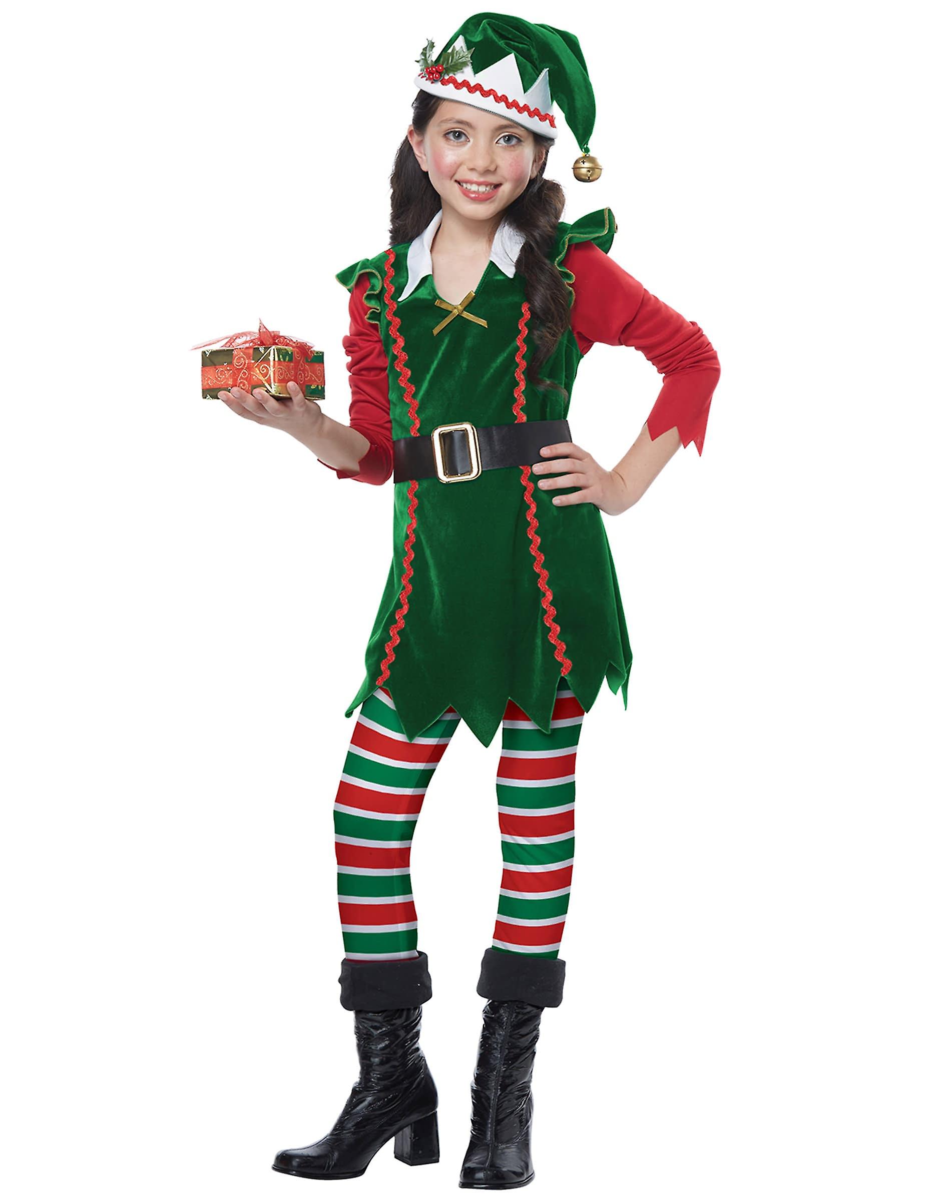 Christmas Elf Costume Girl | Fruugo UK