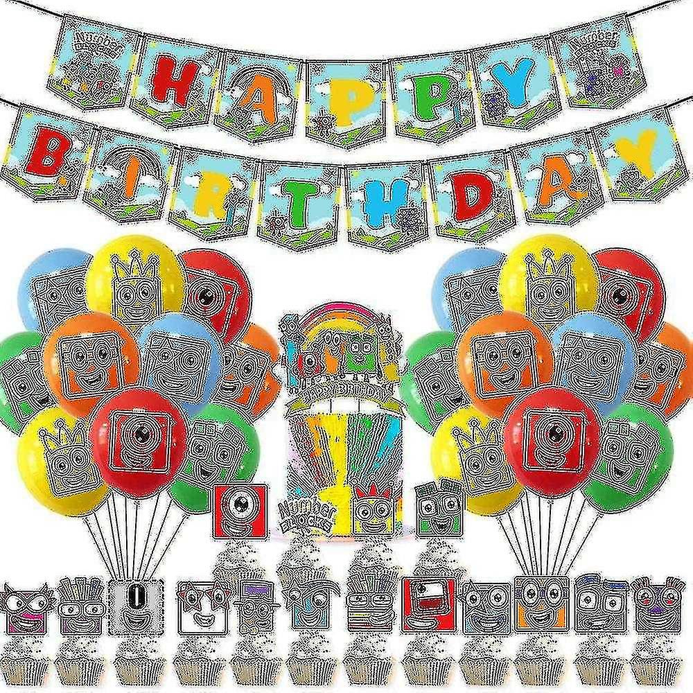 Numberblocks Theme Decoration Numberblocks | Fruugo UK