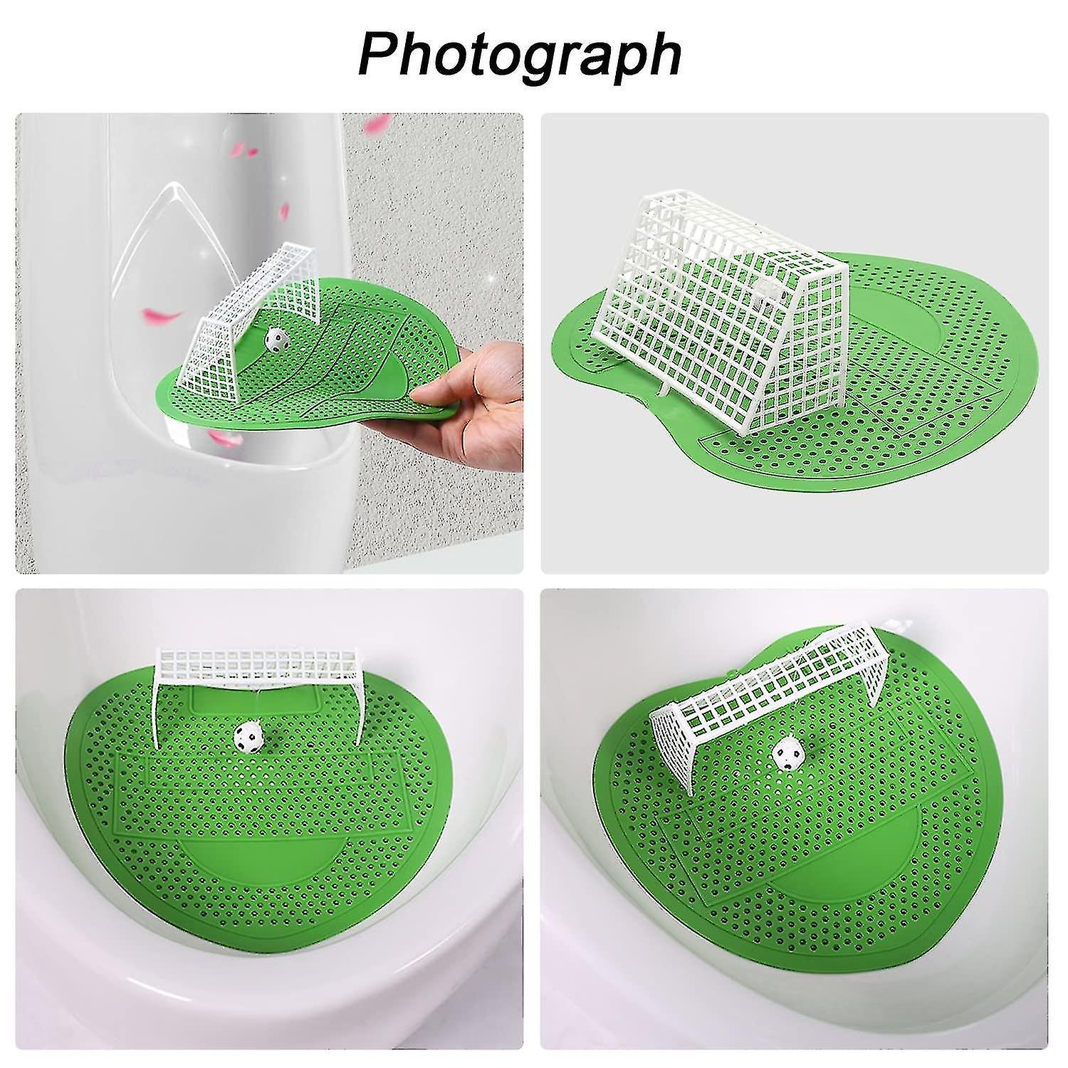 4pcs Urinal Screen Urinal Mats, Football Goal Urinal Strainers, Scented ...