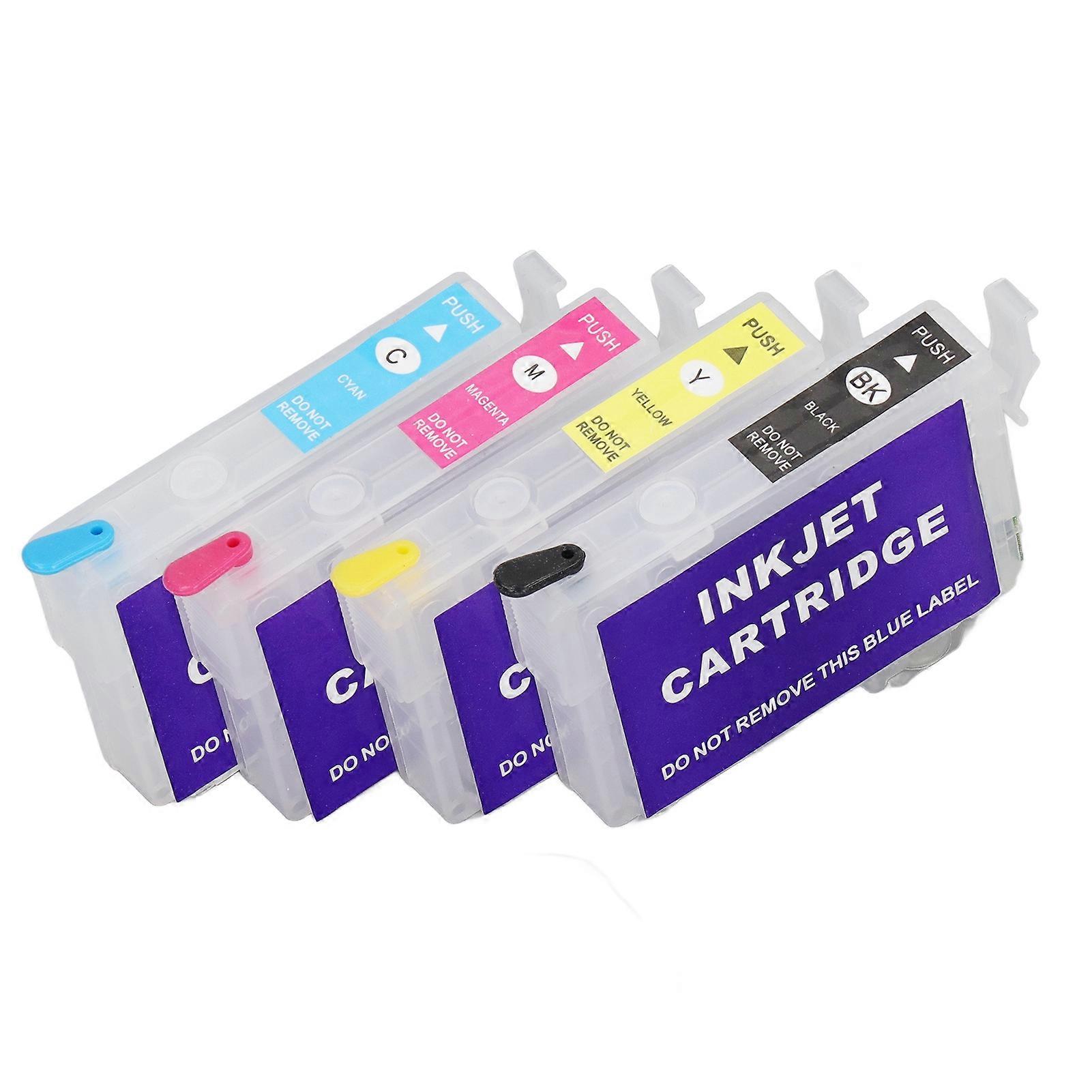 Ink Cartridges Compatible Refill Replacement 4 Colors With Permanent ...