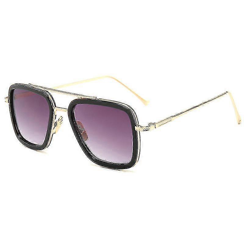 Tony-stark Edith Avengers Iron-man Sunglasses Retro Square Glasses ...