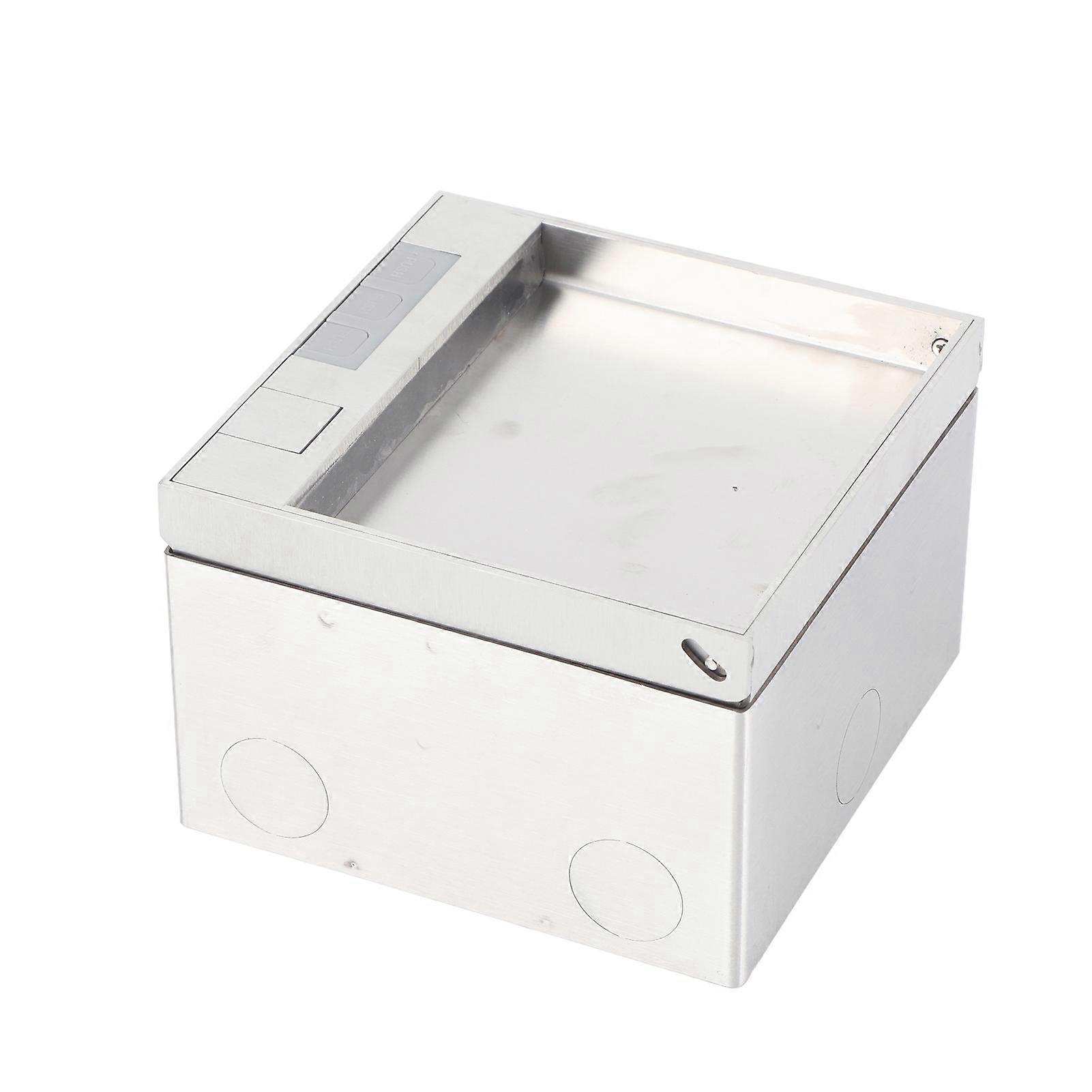 Embedded Socket Box Stainless Steel Dual Outlets Universal Desktop ...