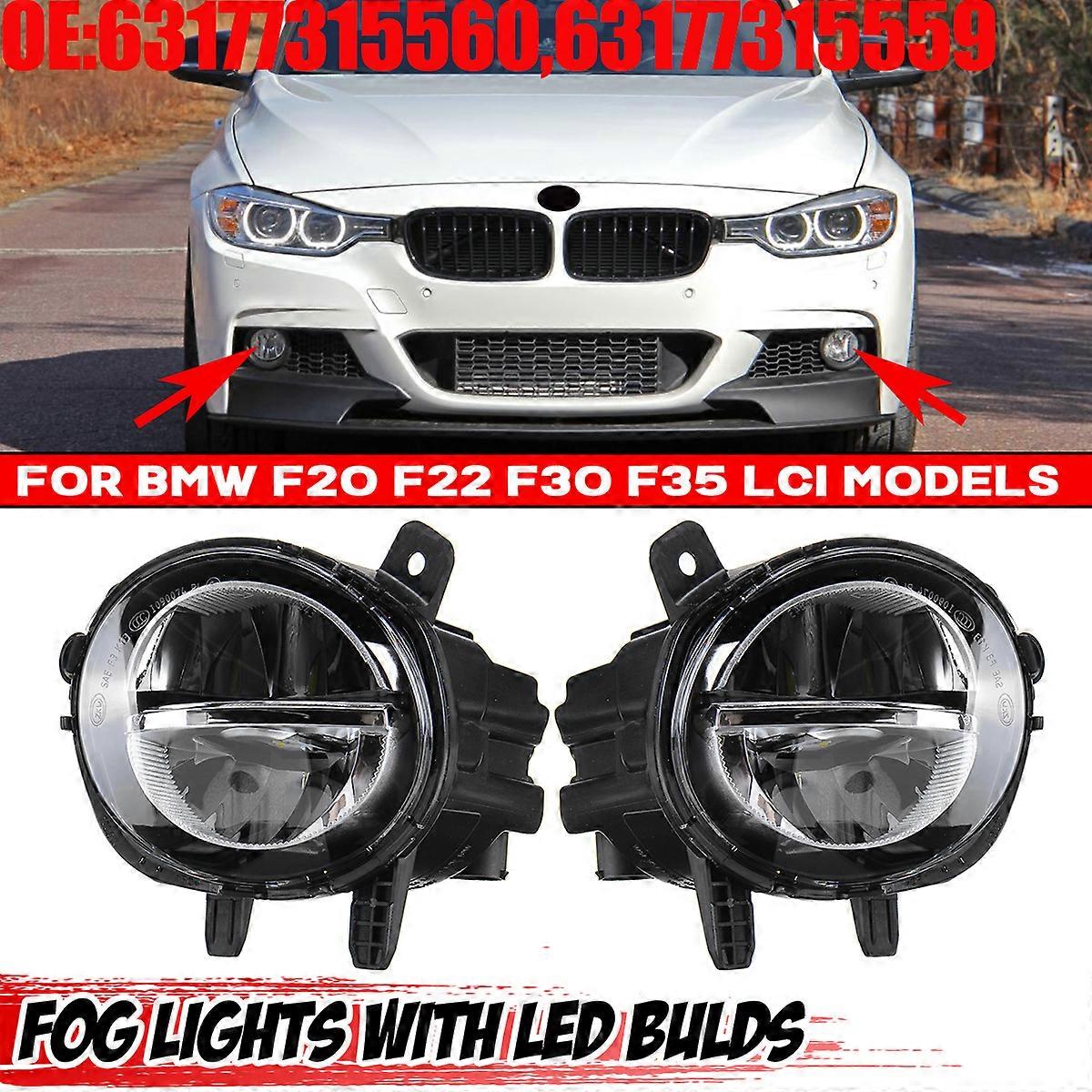 LED Fog Lights For BMW F20 F22 F23 F30 F35 LCI 12-18 Headlight Fog ...