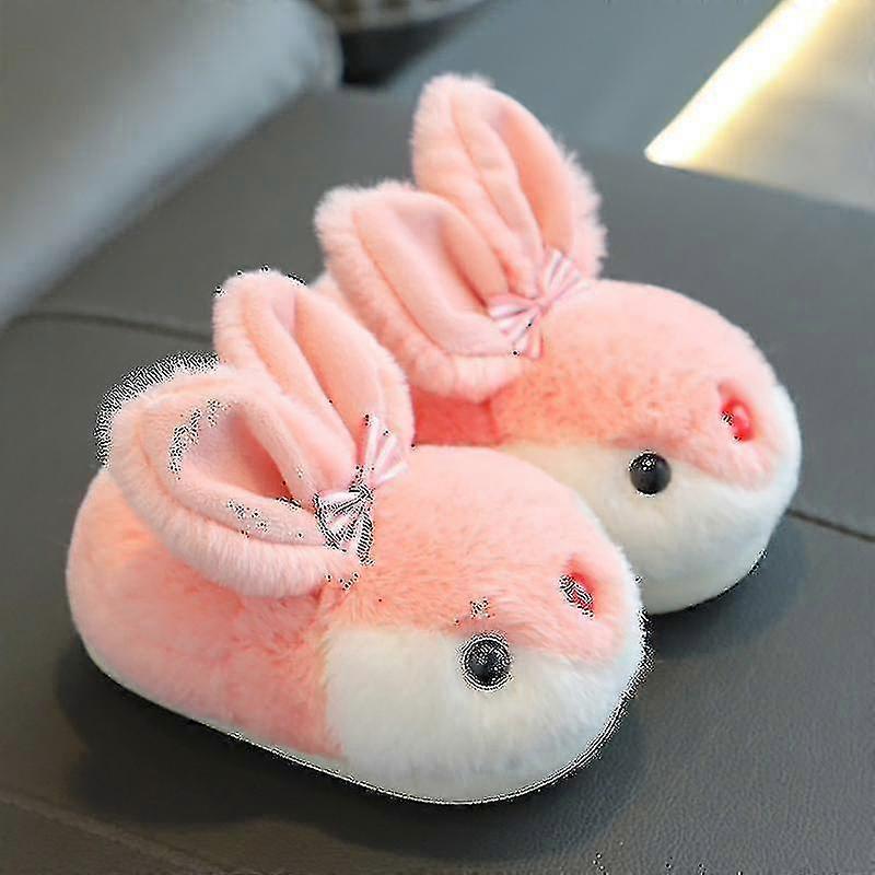 Kids Bunny Slippers Winter Plush Slippers Non Slip Warm Sandals For ...