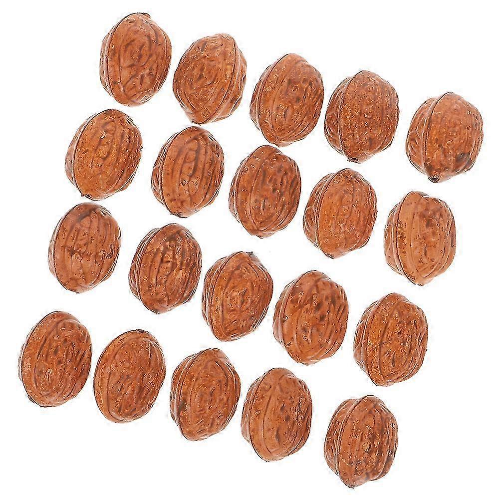 50pcs Artificial Walnut Models Fake Walnut Prop Simulation Nut Models ...
