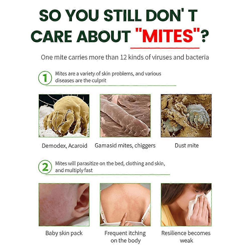 2Pcs New Mite Removal Ointment Anti-Itching Scabies Kill Head Lice Skin ...