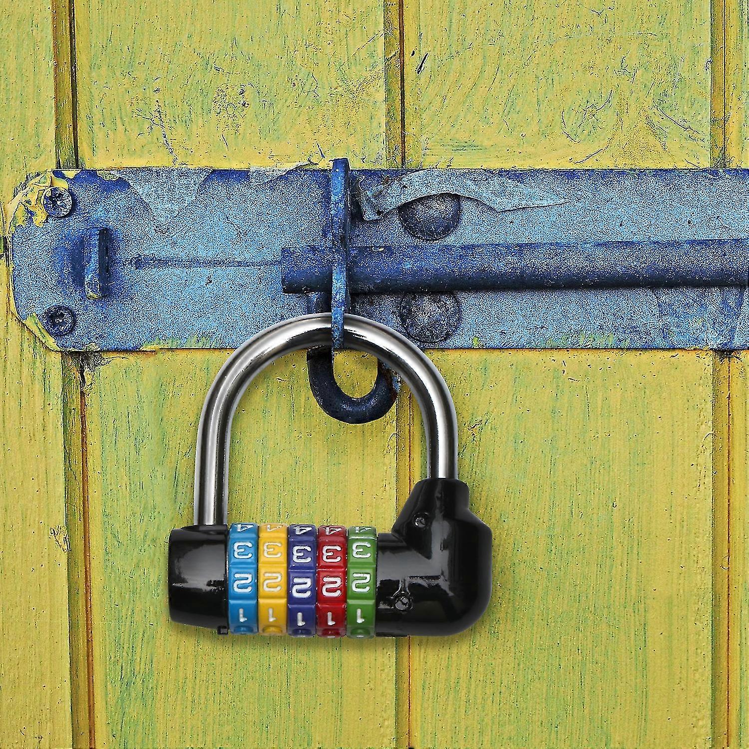 TRIXES 5-Number Combination Padlock Black | Fruugo UK