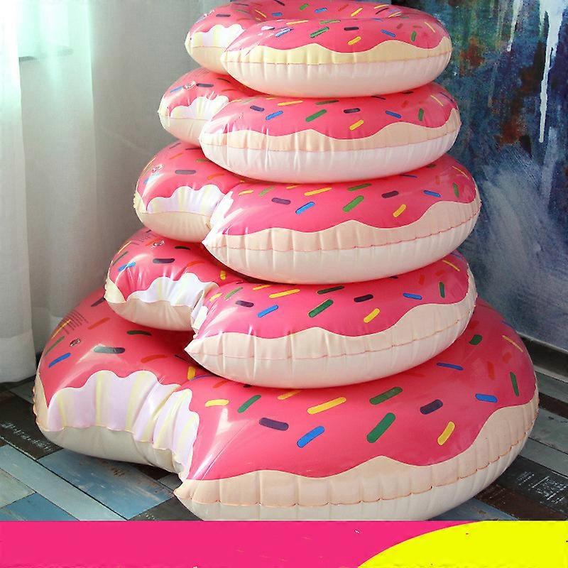 Inflatable Donut Swimming Ring Giant Pool Float Summer Beach Party ...